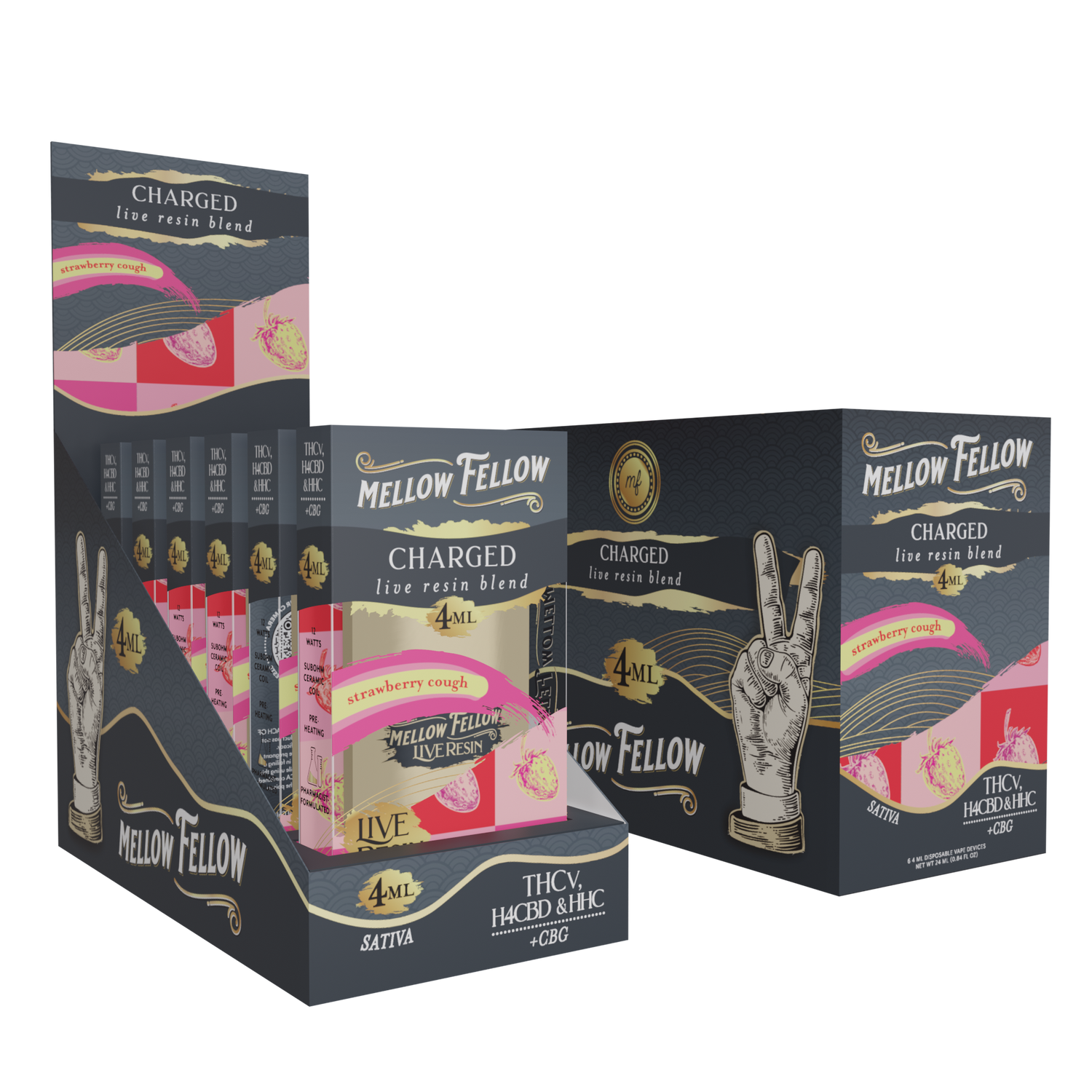 Live Resin Charged Blend 4ML Disposable Vape 6ct.