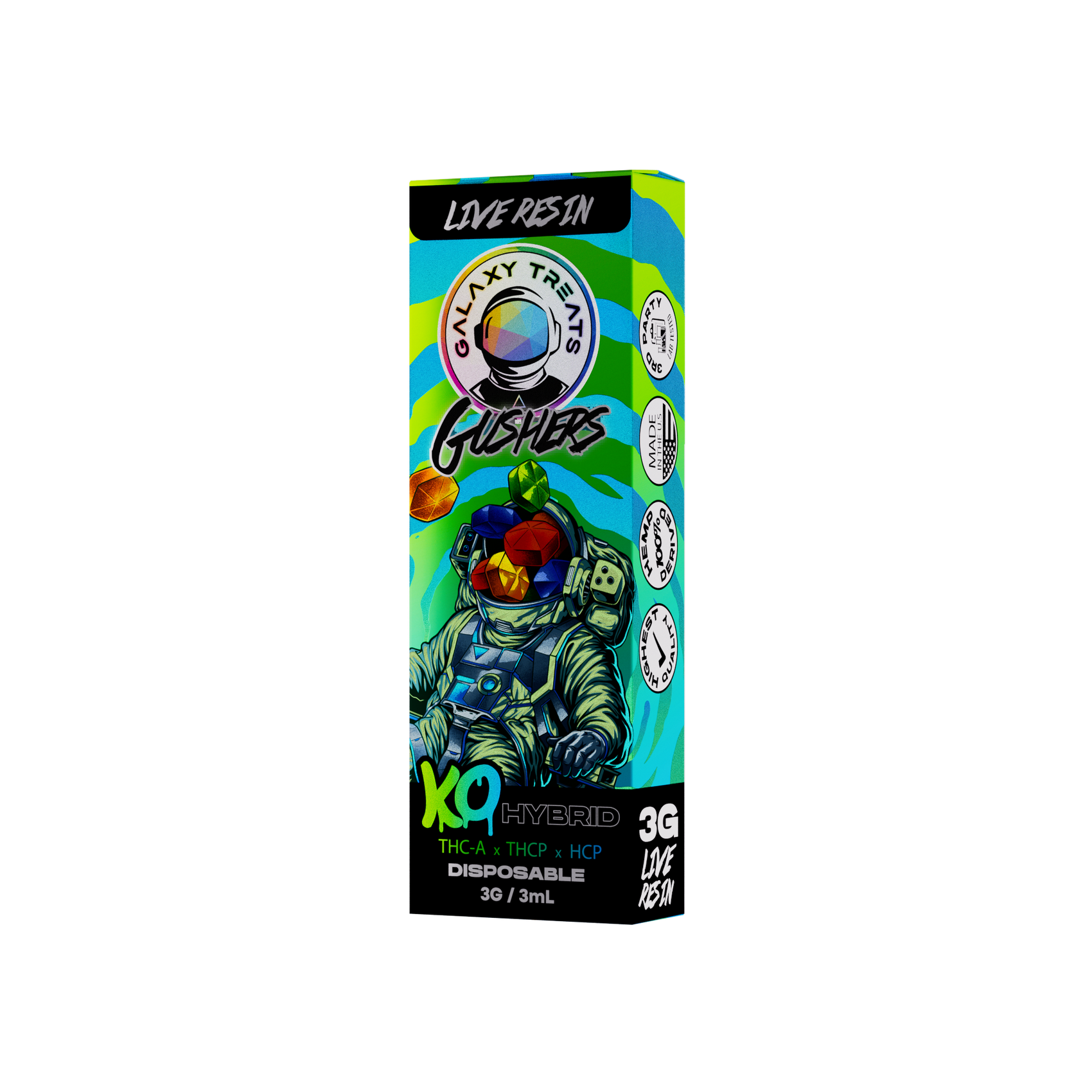 Galaxy Treats - 3g Live Resin Disposable - THCA | THCP | HCP - 5ct. Bo